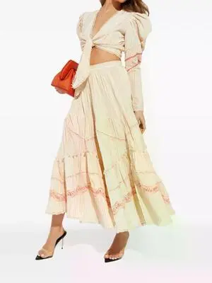 Hemant & Nandita Side-split Maxi Skirt
