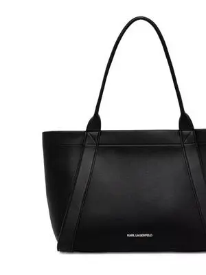 Karl Lagerfeld Embossed-logo Tote Bag - Black