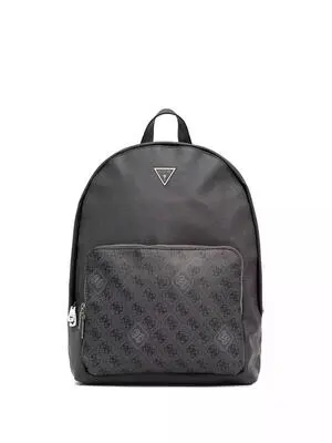 Guess Triangle Logo Pattern Backpack - Grey