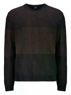 Herno Ribbed Color-block Sweater