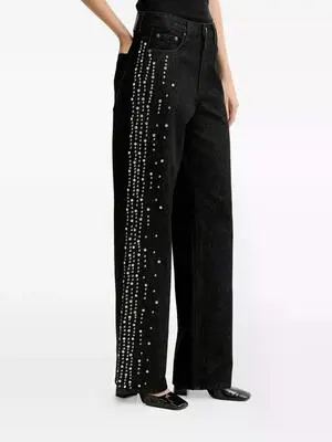 GESTUZ Embellished Straight Leg Jeans