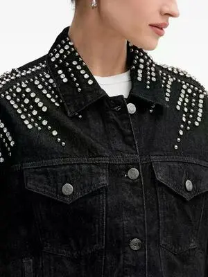 GESTUZ Embellished Denim Trucker Jacket