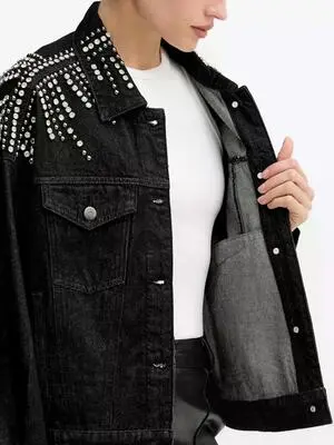 GESTUZ Embellished Denim Trucker Jacket