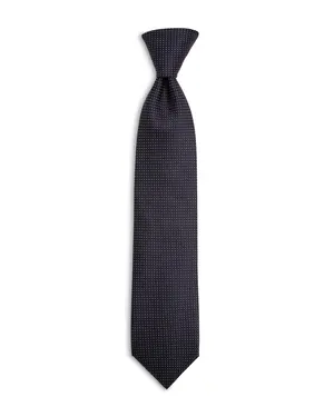 Canali Silk Dot Neck Tie - Navy