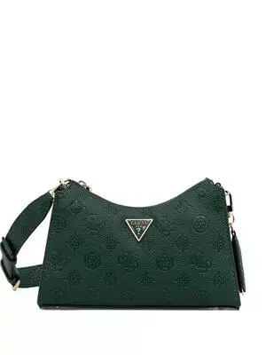 Guess Embossed Shoulder Bag With Detachable Strap
