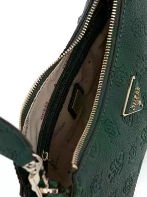 Guess Embossed Shoulder Bag With Detachable Strap