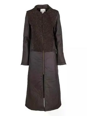BASILE Long Knitted-insert Coat