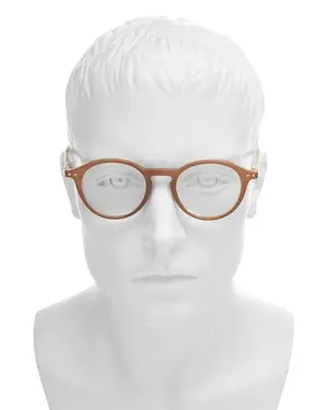 IZIPIZI Round Frame Reading Glasses - Light Marble