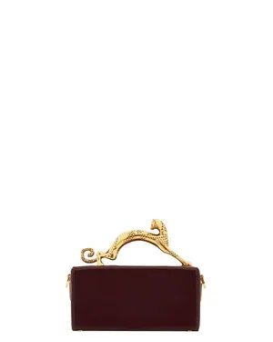 LANVIN Pencil Cat Nano Patent Leather Bag