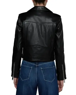 L'Agence Blakely Leather Biker Jacket