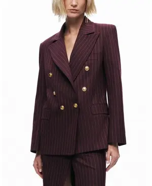 NOCTURNE Pinstripe Double-breasted Blazer