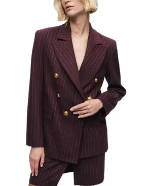 NOCTURNE Pinstripe Double-breasted Blazer