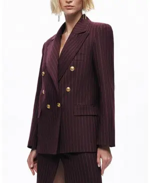 NOCTURNE Pinstripe Double-breasted Blazer