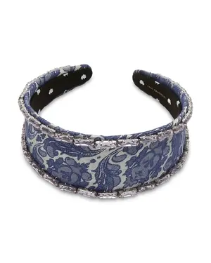 Lele Sadoughi Brigitte Crystal Trim Headband