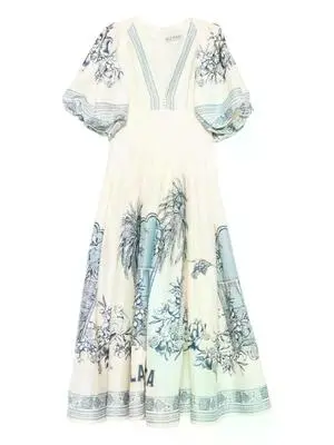 Alemais Puff Sleeve Day Dresses