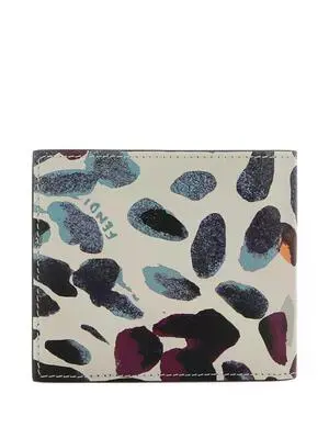 Fendi Printed-leather Squared Wallet