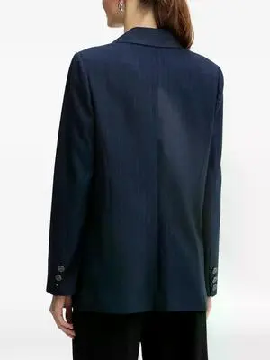Guess Pinstripe Double-breasted Blazer