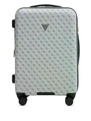 Guess Logo-print Luggage Bag - Grey