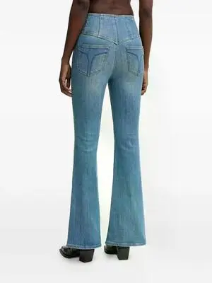 Miss Sixty Buttoned Pocket Flare Jeans