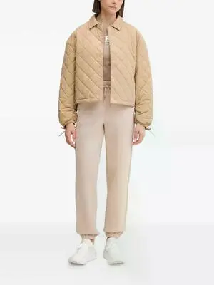 Guess Quilted Collared Jacket - Neutrals