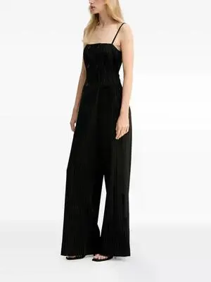 GESTUZ Pinstriped Double-breasted Jumpsuit