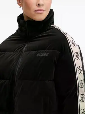 Guess Logo-tape Padded Jacket - Black