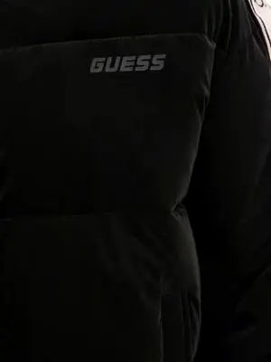 Guess Logo-tape Padded Jacket - Black
