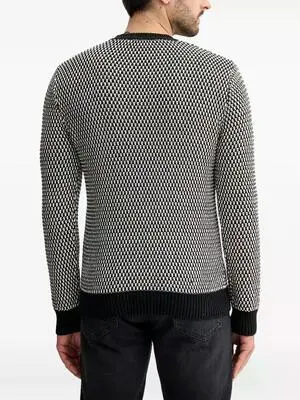 Guess Geometric Pattern Crew Neck Sweater