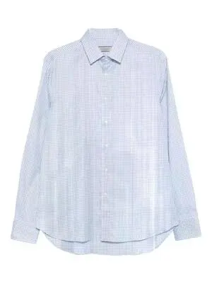Canali Checked Shirt - Blue