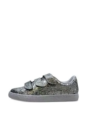 PUMA Basket Starp Glitter Sneakers - Silver