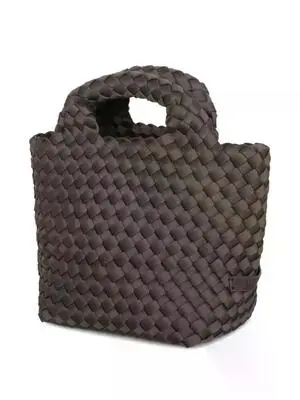 NAGHEDI Woven Handle Tote - Brown