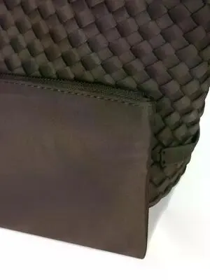 NAGHEDI Woven Handle Tote - Brown