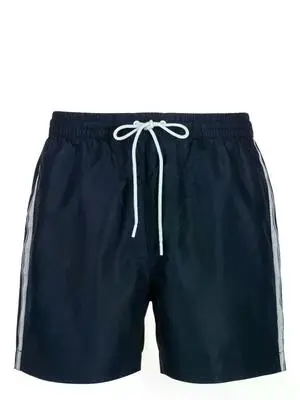 Calvin Klein Logo-tape Swim Shorts - Blue