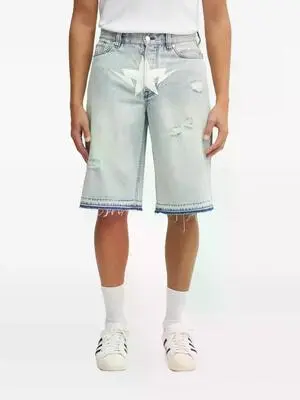 A BATHING APE Destroyed Sta Denim Shorts
