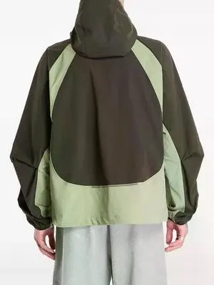Nike Dri-fit Woven Color-block Windrunner Jacket - Green