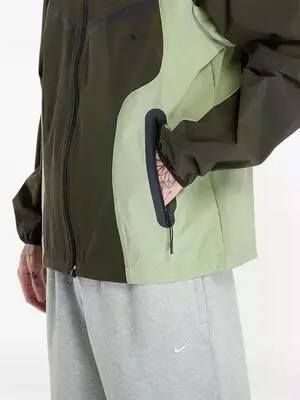 Nike Dri-fit Woven Color-block Windrunner Jacket - Green