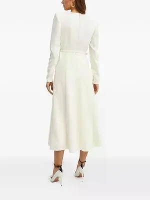 Roland Mouret V-neck Belted Midi Dress