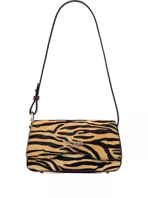 Guess Domitilla Zebra-print Shoulder Bag - Neutrals