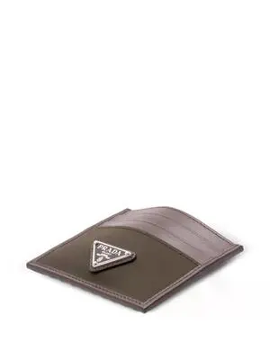 Prada Logo-plaque Cardholder - Brown