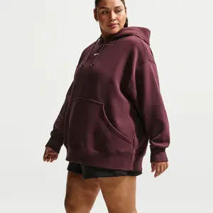 Nike Sportswear Phoenix Fleece Oversized Pullover Hoodie - Red