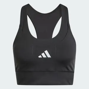 Adidas Adi365 Running Pocket Medium Support Bra - Black