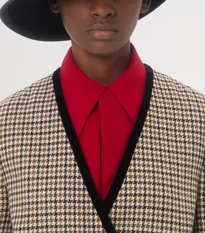 Valentino Garavani Silk Bow Shirt - Red