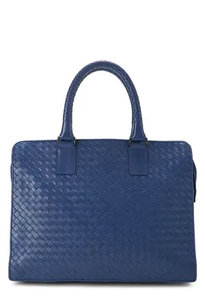 Bottega Veneta Intrecciato Briefcase - Blue