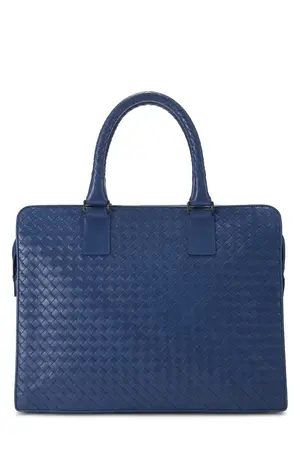 Bottega Veneta Intrecciato Briefcase - Blue