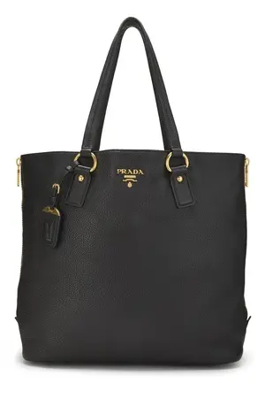 Prada Vitello Daino Side Pocket Tote
