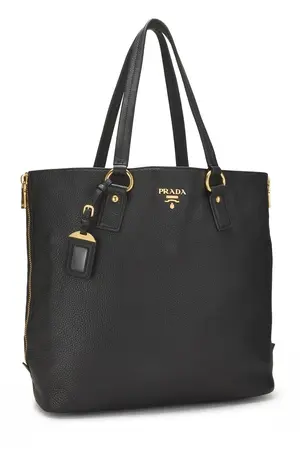 Prada Vitello Daino Side Pocket Tote