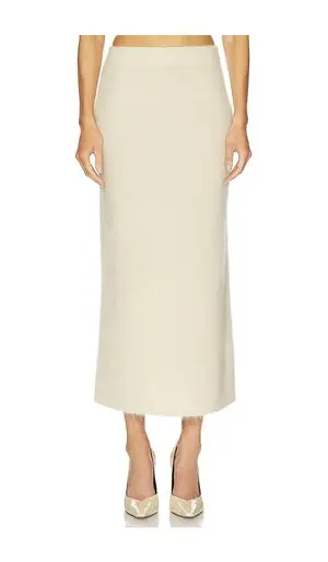 BY MALENE BIRGER Estille Mohair Blend Skirt - Cream