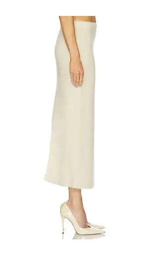 BY MALENE BIRGER Estille Mohair Blend Skirt - Cream