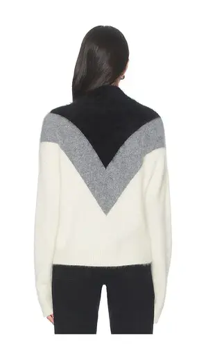 Theory Chevron Yoke Cashmere Sweater