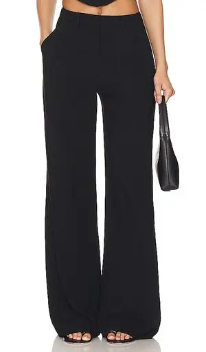 Amanda Uprichard Black Wash Pants For Women